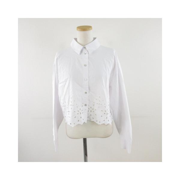 ザラ ZARA シャツ ブラウス レース 長袖 白 M *A493 レディース【ブランド】ザラ ZARA【表記サイズ】EUR M（日本サイズM相当）USA MMEX 28【実寸サイズ】肩幅：48cm　身幅：52cm　着丈：46cm　袖丈：5...