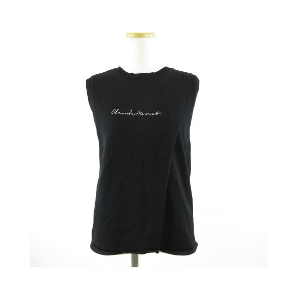 アクータ ACUTA DETENT&amp;UNIQUE サマーニット ノースリーブ 刺繍 黒 F *T881 レディース【ブランド】アクータ ACUTA【表記サイズ】F【実寸サイズ】身幅：43cm　総丈：56cm　　【素材】レーヨン54%...