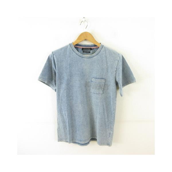 ローズバッドカップルズ ROSE BUD COUPLES Tシャツ 半袖 プリント 青 M *T93 メンズ【ブランド】ローズバッドカップルズ ROSE BUD COUPLES【表記サイズ】M【実寸サイズ】肩幅：42cm　身幅：47cm　着...