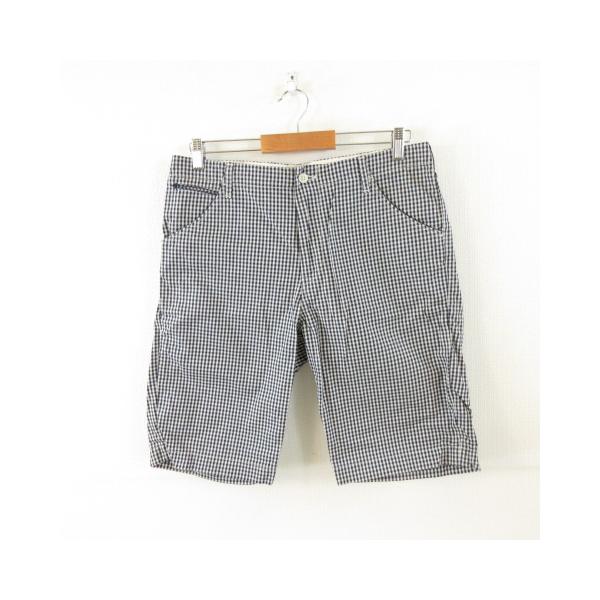 スペルバウンド SPELLBOUND ハーフパンツ ショート ギンガムチェック 紺 オフホワイト 32 *A28 メンズ【ブランド】スペルバウンド SPELLBOUND【表記サイズ】32（日本サイズM相当）【実寸サイズ】ウエスト：82cm　...
