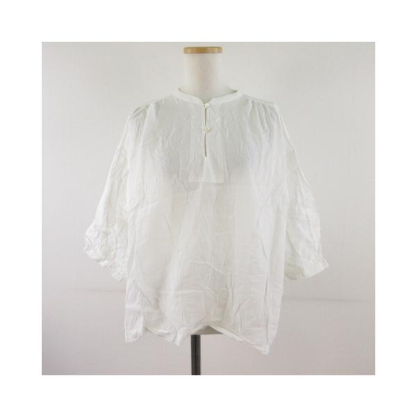 ビュルデサボン bulle de savon シャツ 七分袖 オフホワイト F *T476 レディース【ブランド】ビュルデサボン bulle de savon【表記サイズ】F【実寸サイズ】肩幅：59cm　身幅：67cm　着丈：57cm　袖丈...