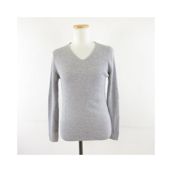 ジューンブライド JB JUNE BRIDE リブニット セーター 長袖 グレー *A265 レディース【表記サイズ】サイズ表記はございません【実寸サイズ】肩幅：35cm　身幅：40cm　着丈：55cm　袖丈：57cm　　【素材】毛100%...