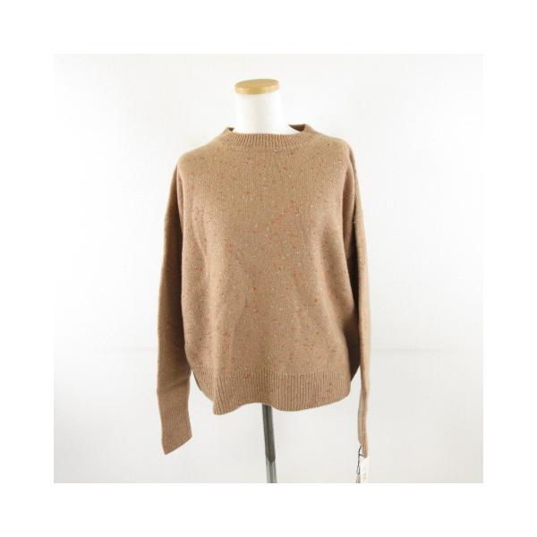 未使用品 マーニプリーテ MANI PULITE ニット セーター 長袖 茶 F *A357 レディース【表記サイズ】F【実寸サイズ】身幅：62cm　着丈：55cm　ゆき丈：83cm　　【素材】毛80% ポリエステル13% カシミヤ6% ポ...