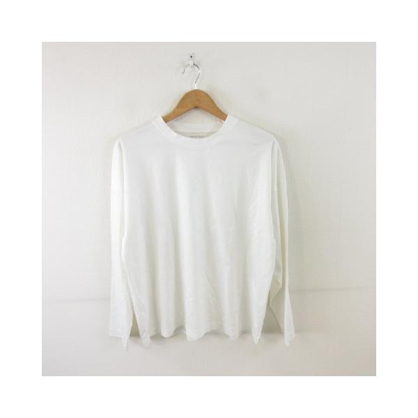 ARCHITECT 4 ARCHIVE カットソー Tシャツ 丸首 長袖 白 F *A368 メンズ【表記サイズ】F【実寸サイズ】身幅：58cm　着丈：62cm　ゆき丈：81cm　　【素材】本体 綿50% 再生繊維50%　リブ 綿100%【...