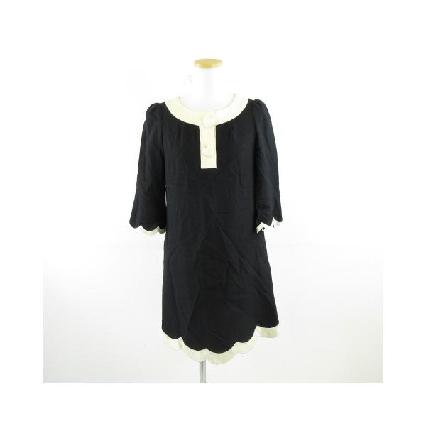 エムズグレイシー M'S GRACY ワンピース ミニ 七分袖 黒 36 *A493 レディース【ブランド】エムズグレイシー M'S GRACY【表記サイズ】36（日本サイズS相当）【実寸サイズ】肩幅：34cm　身幅：42cm　袖丈：42c...