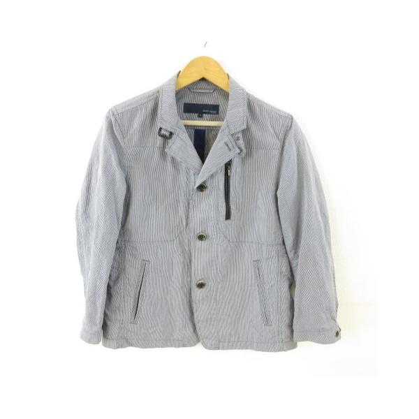 ジョセフアブード JOSEPH ABBOUD ジャケット ストライプ 紺 S *T925 メンズ【ブランド】ジョセフアブード JOSEPH ABBOUD【表記サイズ】S【実寸サイズ】肩幅：41cm　身幅：52cm　袖丈：54cm　着丈：65...