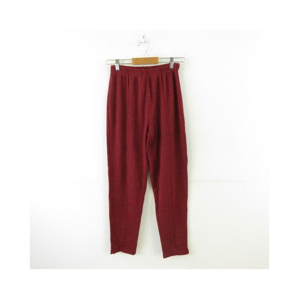 アランマヌキャン aiain manoukian ニットパンツ ロング 赤 1 *A829 レディース【表記サイズ】1（日本サイズS相当）【実寸サイズ】ウエスト：58cm　もも幅：27cm　裾幅：15cm　股上：30cm　股下：72cm　　...