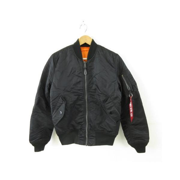 アルファ ALPHA INDUSTRIES MA-1 リバーシブルフライトジャケット ジップアップ 長袖 黒 オレンジ S *A453 メンズ【ブランド】アルファ ALPHA【表記サイズ】Sチェスト80-88身長155-165【実寸サイズ】...
