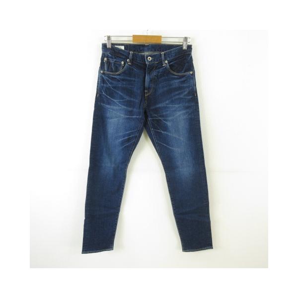 スペルバウンド SPELLBOUND デニムパンツ ジーンズ ロング 紺 28 *T618 メンズ【ブランド】スペルバウンド SPELLBOUND【表記サイズ】28日本サイズS相当【実寸サイズ】ウエスト：70cm　もも幅：24.5cm　裾幅...