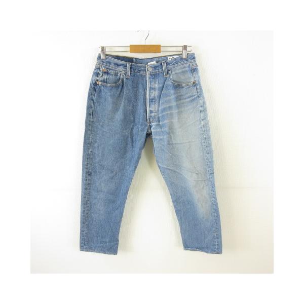 MADE By Sunny side up デニムパンツ ジーンズ 青 2 *T619 メンズ【表記サイズ】2日本サイズM相当【実寸サイズ】ウエスト：74cm　もも幅：29cm　裾幅：18cm　股上：27.5cm　股下：62cm　　【素材】...