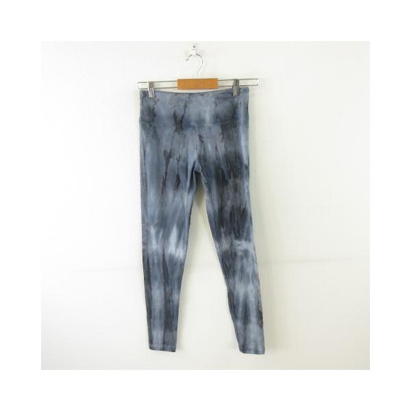 リリーロータス LILY LOTUS スポーツウェア ヨガ タイツ ロング 総柄 グレー M *A493 レディース【表記サイズ】M【実寸サイズ】ウエスト：64cm　もも幅：20cm　裾幅：10cm　股上：24cm　股下：71cm　　【素材...