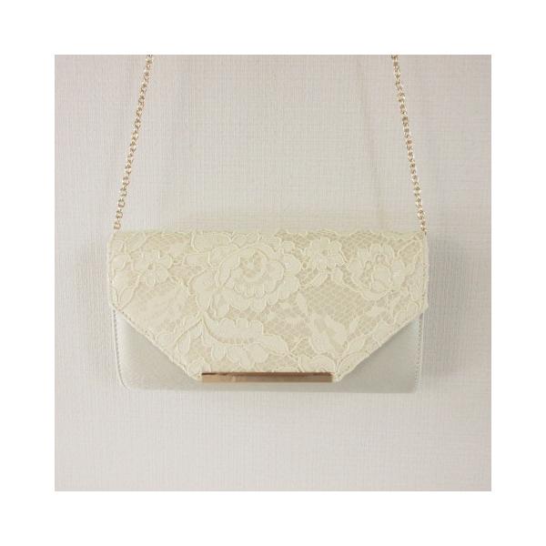 BELLIS PERENNIS パーティーバッグ クラッチ ショルダー レース 2way オフホワイト 白 *T672 レディース【表記サイズ】F【実寸サイズ】ヨコ：24.5cm　タテ：14cm　マチ：4cm　ショルダーの長さ：120cm　...