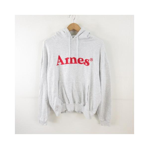 アメスワールドワイド Ames Worldwide パーカー スウェット 長袖 刺繍 ロゴ グレー F *T725 メンズ レディース【表記サイズ】F【実寸サイズ】肩幅：64cm　身幅：63cm　着丈：60cm　袖丈：56cm　　【素材】綿...