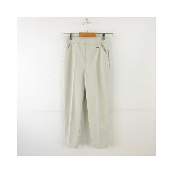 TAKUMIBA パンツ ロング ストレッチ ベージュ S *A574 レディース【表記サイズ】S【実寸サイズ】ウエスト：60cm　もも幅：23cm　裾幅：15cm　股上：27cm　股下：62cm　　【素材】ポリエステル84% ポリウレタン...