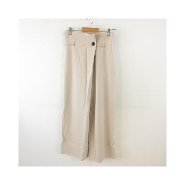 未使用品 サワアラモード Sawa a la mode ワイドパンツ ロング ハイウエスト ベージュ F *T854 レディース【表記サイズ】F【実寸サイズ】ウエスト：72cm　もも幅：26cm　裾幅：29cm　股上：38cm　股下：67c...