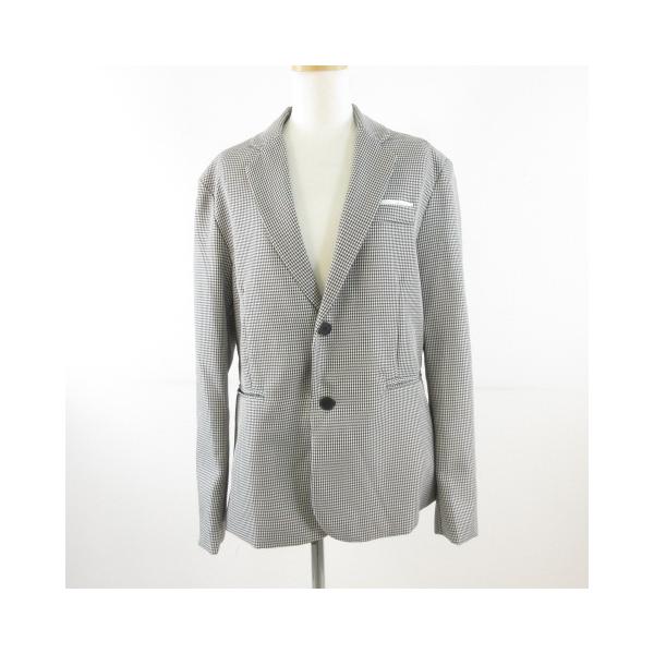 シーイン SHEIN テーラードジャケット 長袖 千鳥格子 黒 白 S *T954 レディース【表記サイズ】S【実寸サイズ】肩幅：42cm　身幅：51cm　袖丈：63cm　着丈：69cm　　【素材】ポリエステル100%【色】黒×白【仕様】・...