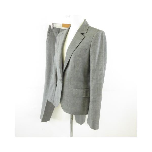 ザ・スーツカンパニー THE SUIT COMPANY REDA スーツ セットアップ テーラードジャケット 長袖 パンツ チェック グレー 40 *T2 レディース【ブランド】ザ・スーツカンパニー THE SUIT COMPANY【表記サ...