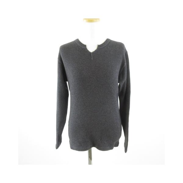 Barney&amp;Sons カットソー 長袖 ワッフル チャコールグレー M *T18 レディース【表記サイズ】M【実寸サイズ】肩幅：38cm　身幅：43.5cm　着丈：58cm　袖丈：54.5cm　　【素材】綿100%【色】チャコール...