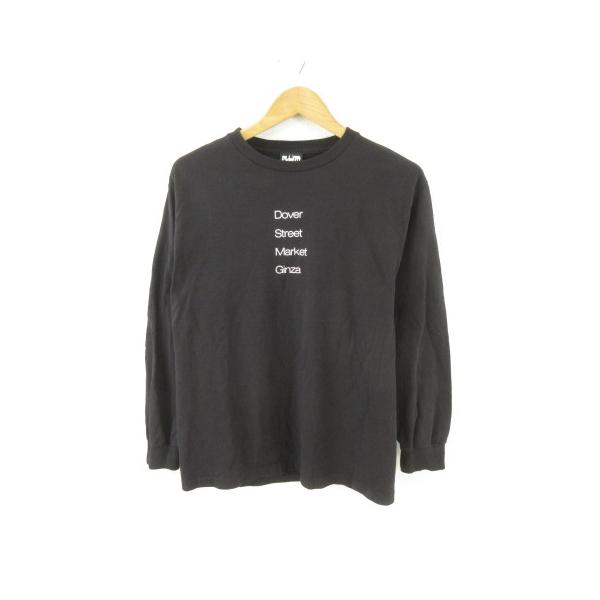PLUTO weber DOVER STREET MARKET カットソー Tシャツ ロンT 長袖 プリント 黒 M *T489 メンズ【表記サイズ】M【実寸サイズ】肩幅：47cm　身幅：49.5cm　着丈：66cm　袖丈：54.5cm　　...