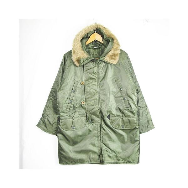 star bomber clothing N-3Bタイプ コート  フード付き ファー 150 カーキ kz10043 キッズ【表記サイズ】150胸囲70-78【実寸サイズ】身幅：54cm　着丈：76cm　ゆき丈：69cm　　【素材】ポリエ...