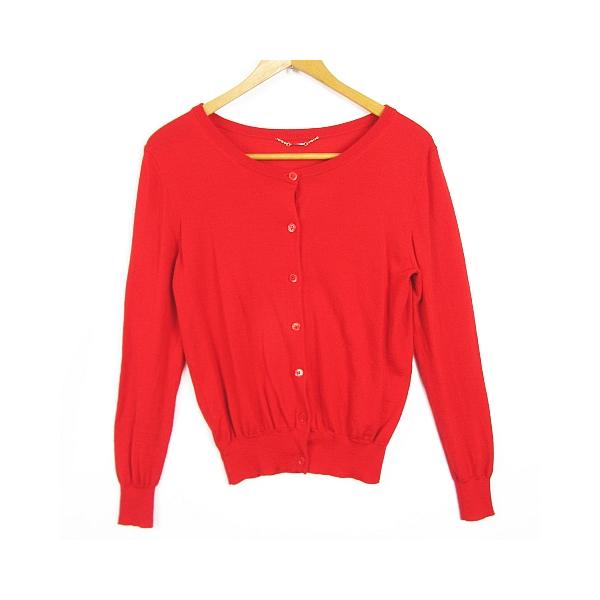 フリーズフレーズ FREE'S PHRASE ニット カーディガン 長袖 毛 FR レッド kz10851 レディース【ブランド】フリーズフレーズ FREE'S PHRASE【表記サイズ】FR【実寸サイズ】肩幅：43cm　身幅：46cm　着...