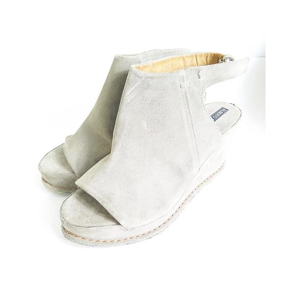 アルベルトフェルマーニ ALBERTO FERMANI for UNTITLED ウエッジソール サンダル スエード 38 グレー系 2sa6656 レディース【ブランド】アルベルトフェルマーニ ALBERTO FERMANI【表記サイズ】...