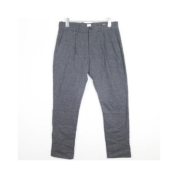 ギャップ GAP Nova Fides スリムパンツ 28 ダークグレー 千鳥 2sa6502 メンズ【ブランド】ギャップ GAP【表記サイズ】28【実寸サイズ】ウエスト：76cm　もも幅：28cm　裾幅：16cm　股上：26cm　股下：6...
