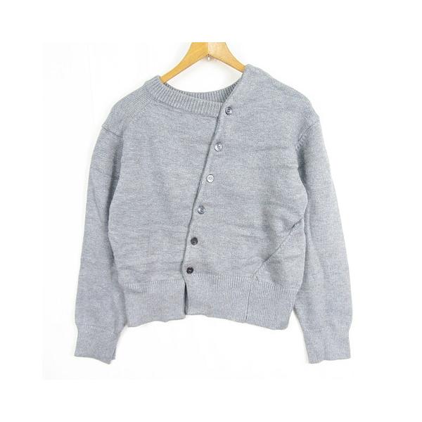 バースデイバッシュ BIRTHDAY BASH アシンメトリー ニット カーディガン 長袖 グレー kz12626 レディース【表記サイズ】なし(実寸サイズをご参照ください)【実寸サイズ】肩幅：46cm　身幅：49cm　着丈：49cm　袖丈...