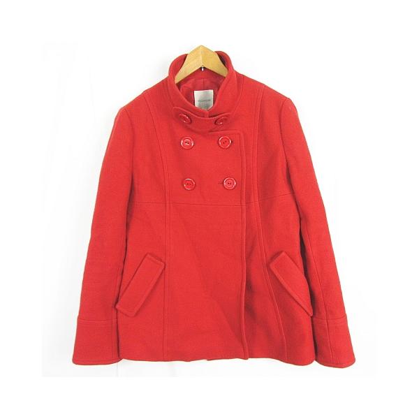 ピエスモンテ PIECE MONTEE コート ジャケット ミディアム丈 スタンドカラー ウール カシミヤ 38 レッド kz13101 レディース【ブランド】ピエスモンテ PIECE MONTEE【表記サイズ】38(M程度)【実寸サイズ】...