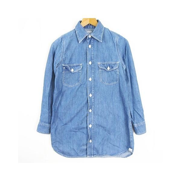 リー LEE ダンガリーシャツ 長袖 S ライトブルー kz13437 レディース【ブランド】リー LEE【表記サイズ】SB80T154-162【実寸サイズ】肩幅：30cm　身幅：45cm　着丈：73cm　袖丈：55cm　　【素材】綿100...
