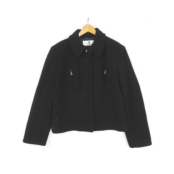 バンボーレ BAMBOLE ジャケット ジャンバー ウール 9R ブラック kz13649 レディース【ブランド】バンボーレ BAMBOLE【表記サイズ】9(M程度)B83T158【実寸サイズ】肩幅：43cm　身幅：55cm　着丈：54cm...