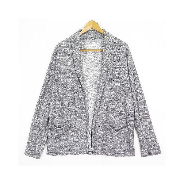 ジーンズファクトリー Jeans Factory Clothes コットン パイル カーディガン 前開き 薄手 M 霜降り 2sa7087 メンズ【表記サイズ】M【実寸サイズ】肩幅：48cm　身幅：57cm　着丈：69cm　袖丈：61cm　...