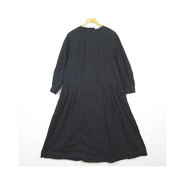 セオリーリュクス theory luxe Hatch Sigrid バックボタン ロング マキシ ワンピース 038 ブラック 23SS 2sa7158 レディース【ブランド】セオリーリュクス theory luxe【表記サイズ】038【実...