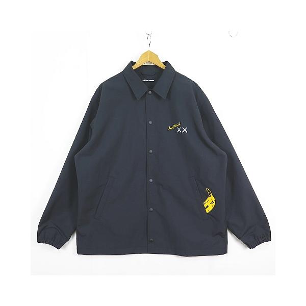 ユニクロ UNIQLO KAWS + WARHOL コーチジャケット XL ブラック 2sa7234 メンズ【ブランド】ユニクロ UNIQLO【表記サイズ】XL【実寸サイズ】肩幅：52cm　身幅：65cm　着丈：74cm　袖丈：62cm　　...