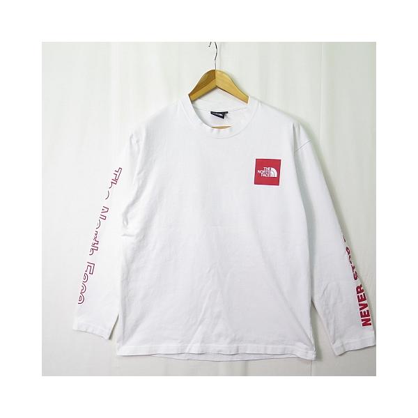 ザノースフェイス THE NORTH FACE L/S Sleeve Graphic Tee ロングスリーブ グラフィックティー 長袖 Tシャツ L オフホワイト 2sa7340 メンズ【ブランド】ザノースフェイス THE NORTH FA...