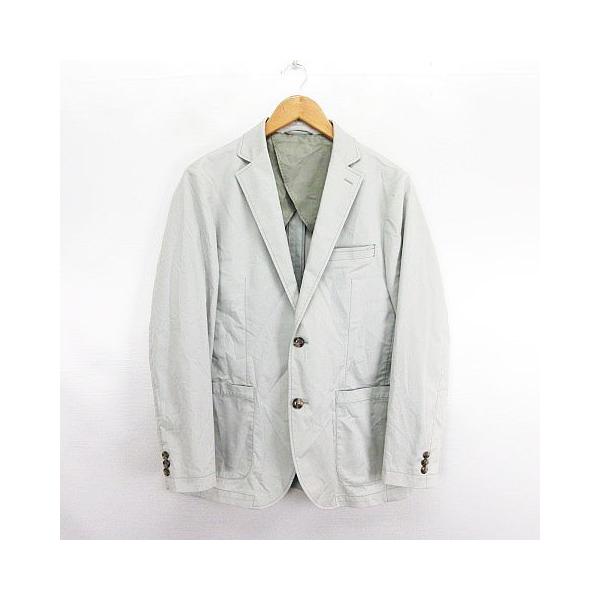 クロコダイル CROCODILE ジャケット ブレザー テーラード 長袖 シングル 2B 背抜き ストレッチ M アイスグレー ※EKM メンズ【ブランド】クロコダイル CROCODILE【表記サイズ】M【実寸サイズ】肩幅：43cm　身幅：...