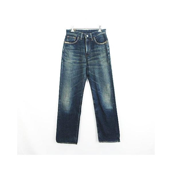 サムシング something S505 5059 デニム ジーンズ ボトムス ストレート ユーズド加工 29 インディゴ ※EKM レディース【ブランド】サムシング something【表記サイズ】29【実寸サイズ】ウエスト：69cm　も...
