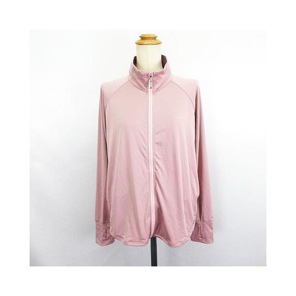 ヘッド HEAD ラッシュガード 長袖 ジップアップ ロゴ ストレッチ L ピンク ※EKM レディース【表記サイズ】Lバスト 86〜94身長 154〜162【実寸サイズ】身幅：53cm　着丈：63.5cm　ゆき丈：80cm　　【素材】ポリ...