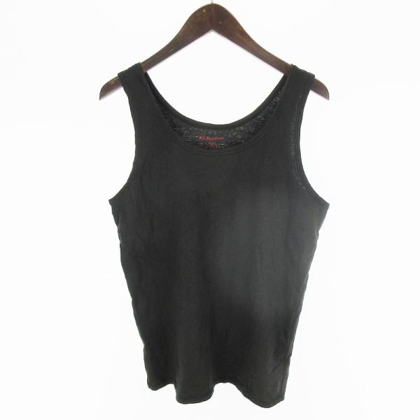 Olde Homesteader オールドホームステッダー タンクトップ 黒 ブラック コットン 40 トップス メンズ【表記サイズ】40【実寸サイズ】身幅：46cm　総丈：71cm　　【素材】綿100％【色】ブラック【状態】一般的な使用感...