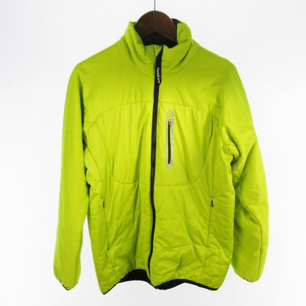 ワークマン/workman HJ001B エアライト FIELDCORE stretch ブルゾン 中綿 ジャケット L イエロー 黄色 アウター メンズ【表記サイズ】L【実寸サイズ】身幅：53cm　着丈：70cm　ゆき丈：83cm　　【素...