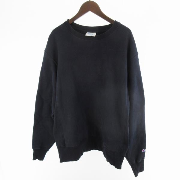 チャンピオン CHAMPION REVERSE WEAVE リバースウィーブ Ｍ スウェット シャツ トレーナー 紺 ネイビー S149 単色タグ 目無し 青タグ 裏起毛 メンズ【ブランド】チャンピオン CHAMPION【表記サイズ】Ｍ【実...