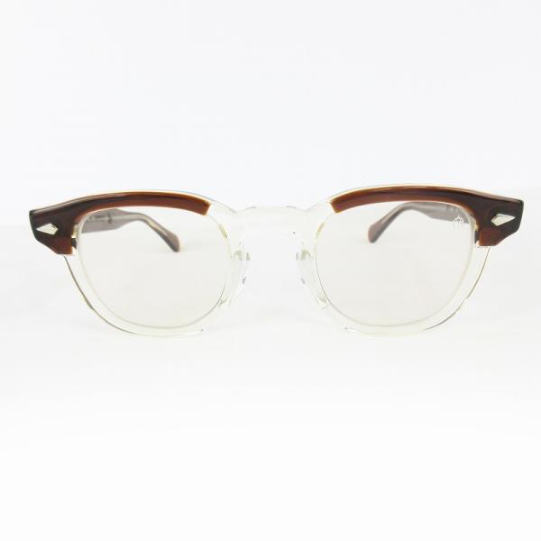 未使用品 TART OPTICAL タートオプティカル JD-04 007 ARNEL アーネル サングラス 眼鏡 46-24 クリア ブラウン アイウェア メンズ【表記サイズ】46-24【実寸サイズ】フレーム幅/140mm 　レンズサイズ...