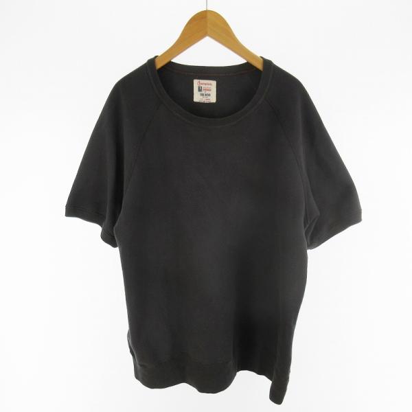 チャンピオン CHAMPION TOOD SNYDER トッドスナイダー L 半袖 スウェット シャツ Ｔシャツ トレーナー ランタグ ワッペン カナダ製 チャコールグレー 【ブランド】チャンピオン CHAMPION【表記サイズ】Ｌ【実寸サ...