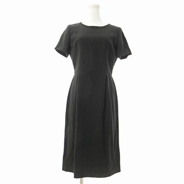 コージワタナベ スティル KOJI WATANABE STYLE 美品 ワンピース ロング ミディ丈 半袖 フォーマル 7 黒 ブラック 0804 ■MET1 レディース【ブランド】コージワタナベ スティル KOJI WATANABE ST...