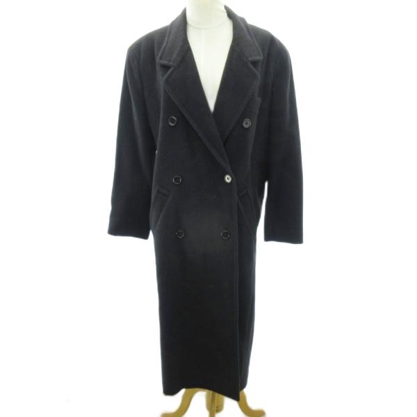 アルファキュービック ALPHA CUBIC THE CLASS ウール チェスター コート ダブルブレスト カシミヤ混 黒 ブラック 36 約Ｓ【ブランド】アルファキュービック ALPHA CUBIC【表記サイズ】36【実寸サイズ】肩幅：...