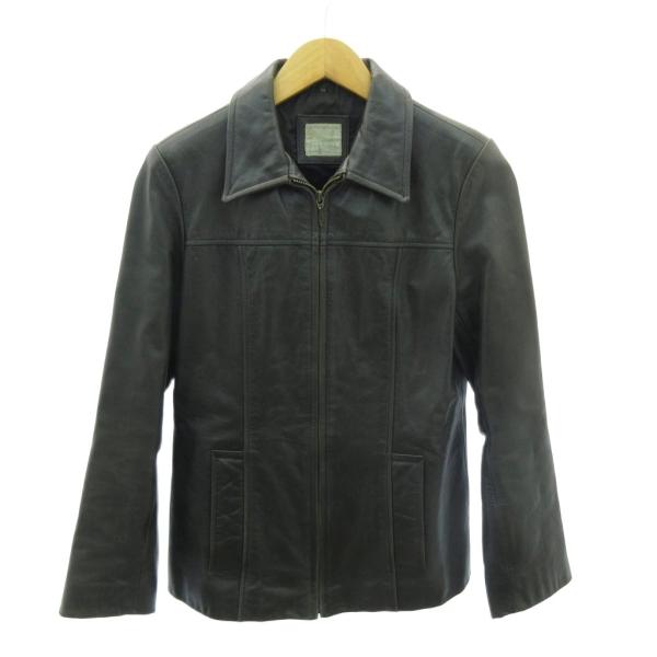 SEPT DINE セプトディーン シングルライダース レザージャケット ジップアップ 9AR 黒 ブラック 1104 レディース【表記サイズ】9AR【実寸サイズ】肩幅：約38cm　身幅：約45cm　袖丈：約60cm　着丈：約62cm　　【...