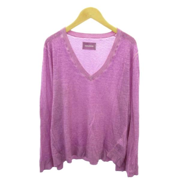 ザディグ エ ヴォルテール ZADIG &amp; VOLTAIRE 薄手 ニット セーター コットン ウール混 長袖 L 紫 パープル系 1113 レディース【ブランド】ザディグ エ ヴォルテール ZADIG &amp; VOLTAIRE...