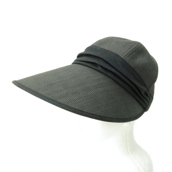 ビームスゴルフ BEAMS GOLF 美品 キャップ バイザー リネン切替 グレー 55cm〜57cm レディース【ブランド】ビームスゴルフ BEAMS GOLF【表記サイズ】55cm〜57cm【実寸サイズ】つば：12cm　頭周り：49cm...