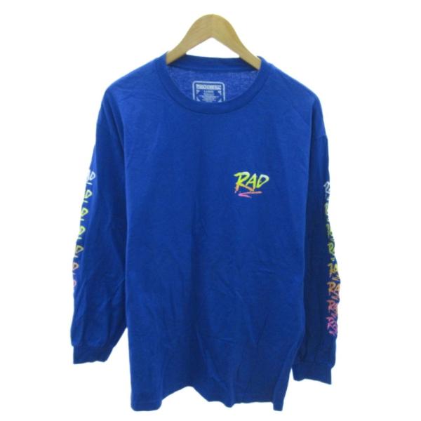 ソッケデリック PSOCKADELIC Tシャツ プリント 長袖 L 青 ブルー 1212 メンズ【表記サイズ】L【実寸サイズ】肩幅：約57cm　身幅：約57cm　着丈：約78cm　袖丈：約60cm　　【素材】綿100%【色】青 ブルー【仕...