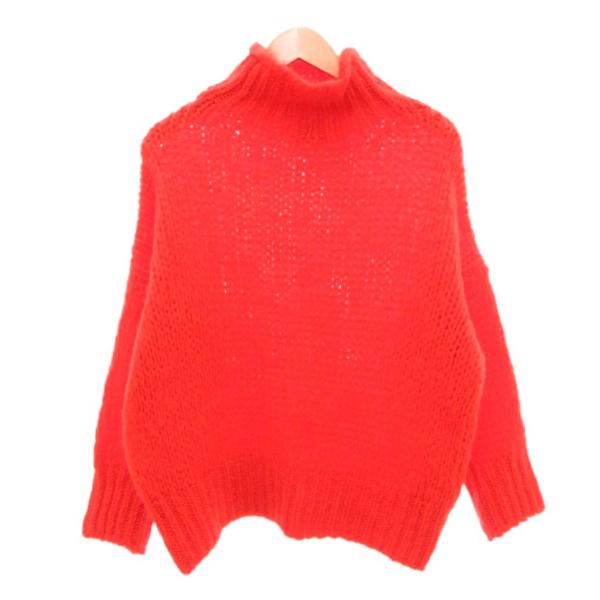 La petite maille 美品 セーター ウール S/M 赤 レッド /NL レディース【表記サイズ】S/M【実寸サイズ】身幅：62cm　着丈：56cm　ゆき丈：78cm　　【素材】アクリル ポリアミド モヘア ウール【色】赤 レッ...